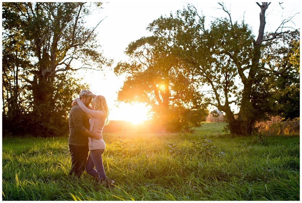 Country Sunset Engagement, Mitch & Jourdan, Tuscola IL
